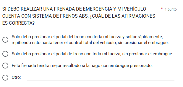 SI DEBO REALIZAR UNA FRENADA DE EMERGENCIA Y | StudyX