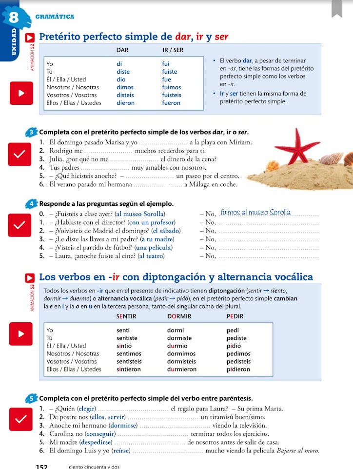 3 Completa con el pretérito perfecto simple | StudyX