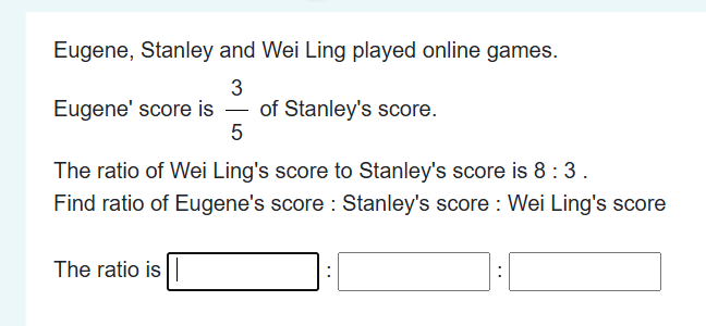 Eugene, Stanley and Wei Ling played online | StudyX