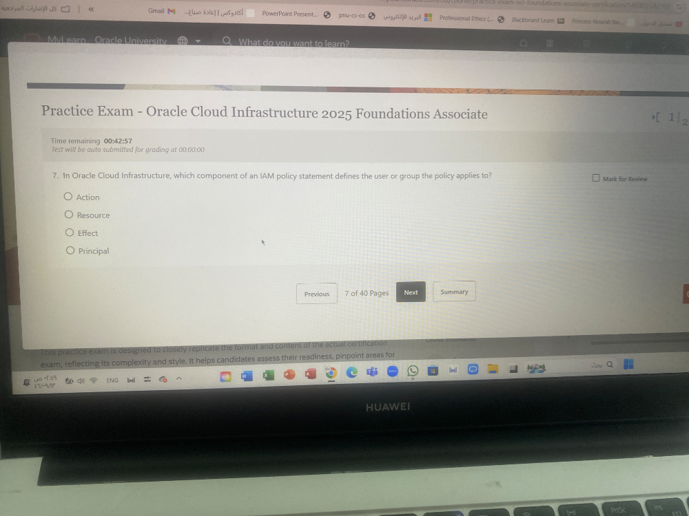 7. In Oracle Cloud Infrastructure, which | StudyX