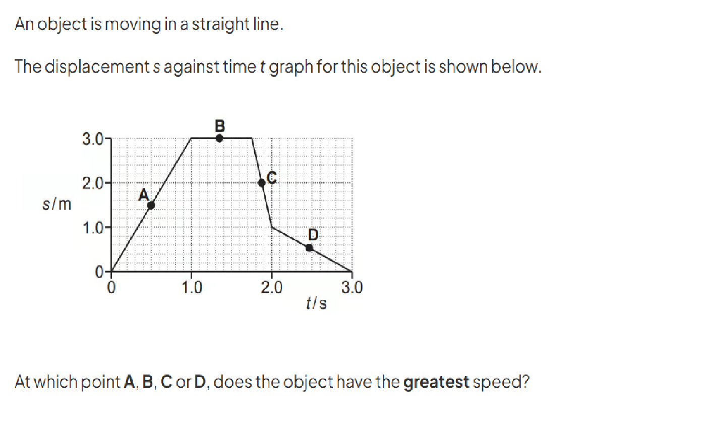 An object is moving in a straight line. The | StudyX