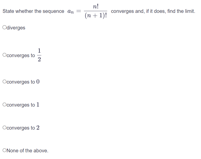 State whether the sequence $a_n = | StudyX