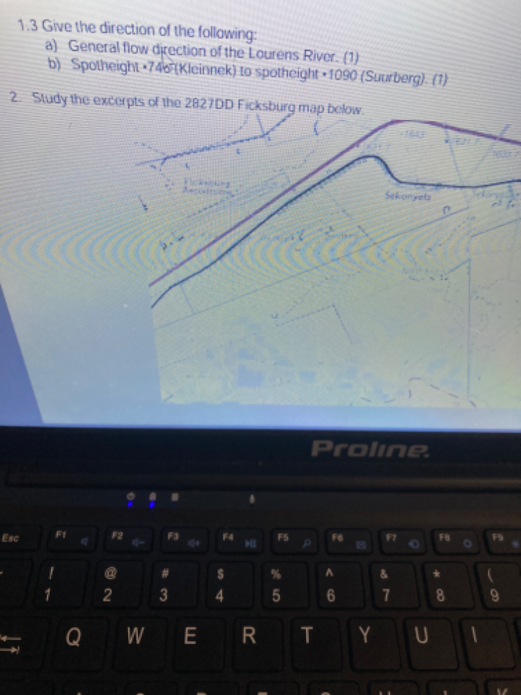 1.3 Give the direction of the following: a) | StudyX