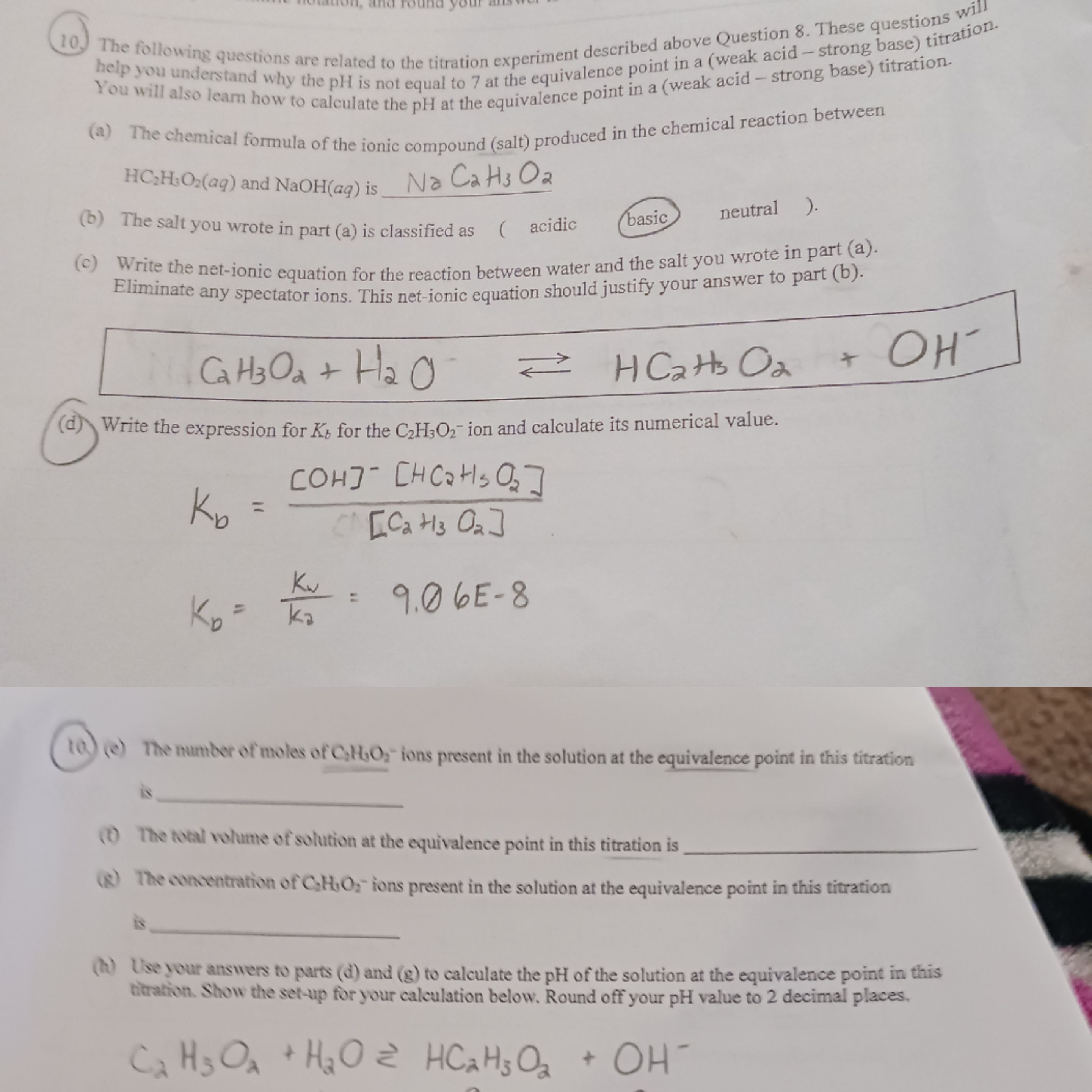(a) The chemical formula of the ionic | StudyX