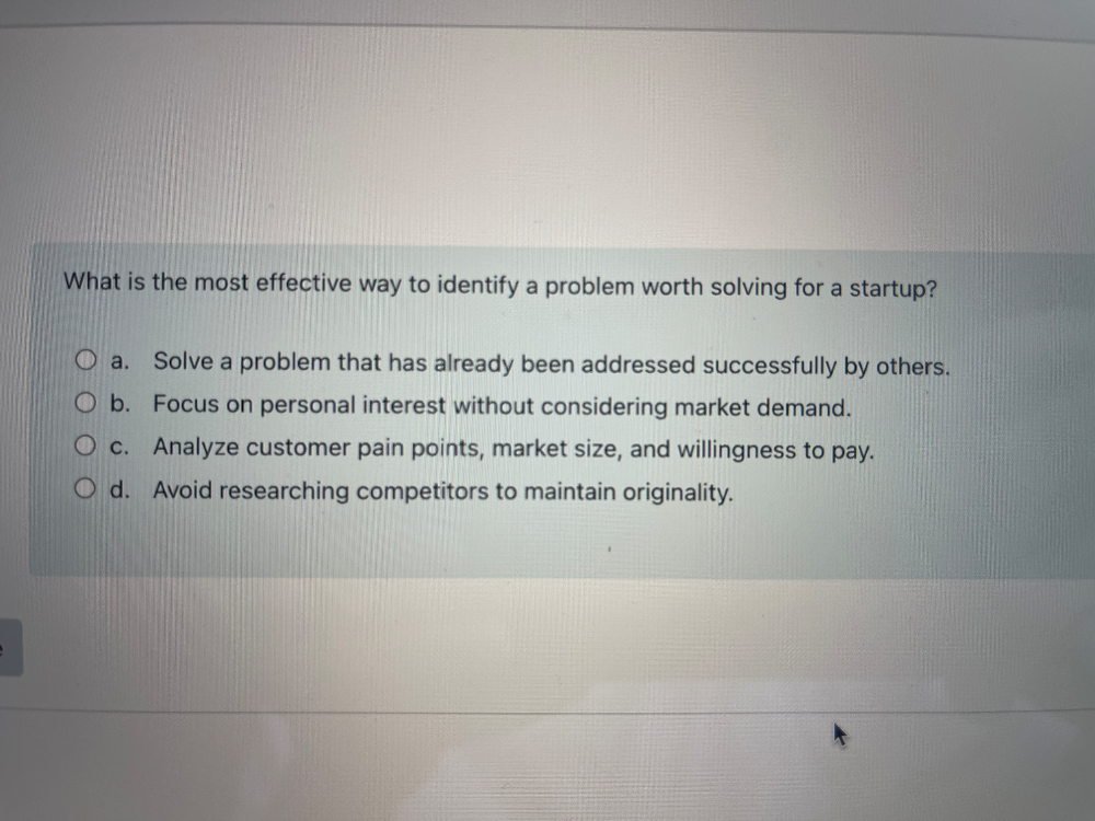 What is the most effective way to identify a | StudyX