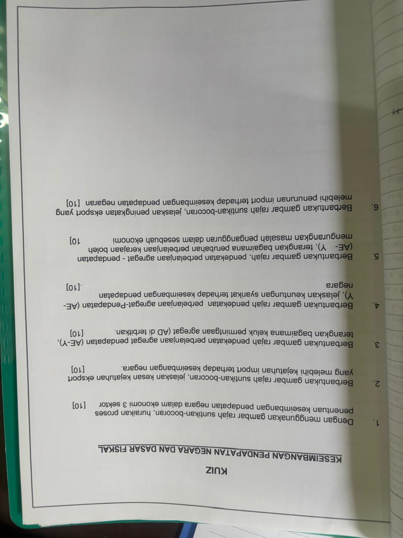 1. Dengan menggunakan gambar rajah | StudyX