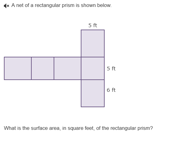 A net of a rectangular prism is shown below. | StudyX