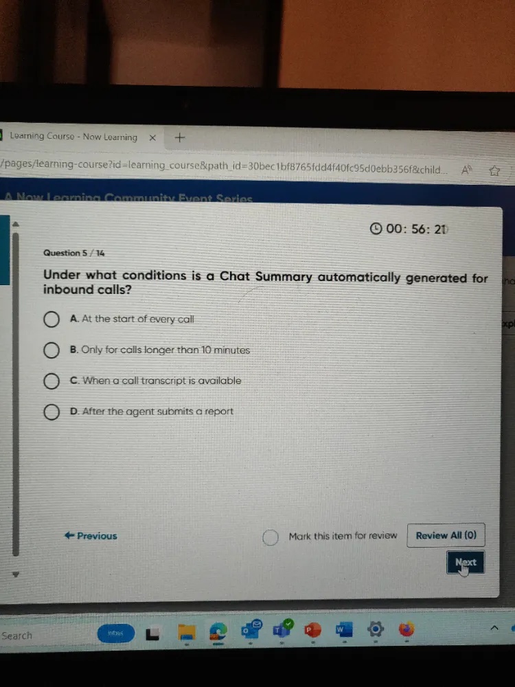 Question 5 / 14 Under what conditions is a | StudyX