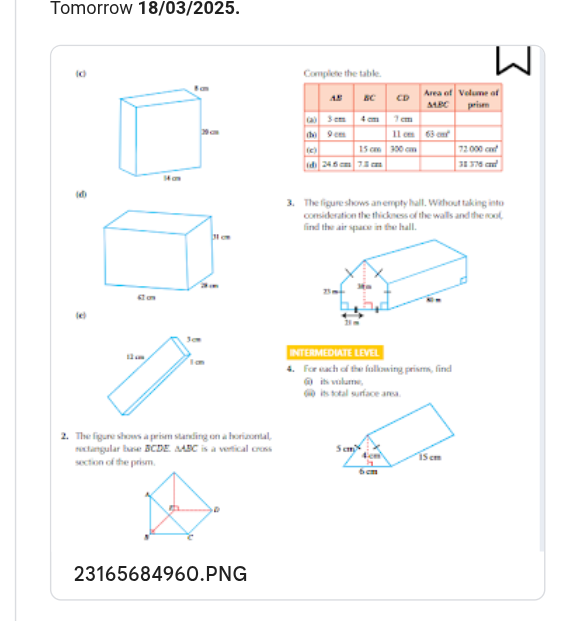 2. The figure shows a prism standing on a | StudyX