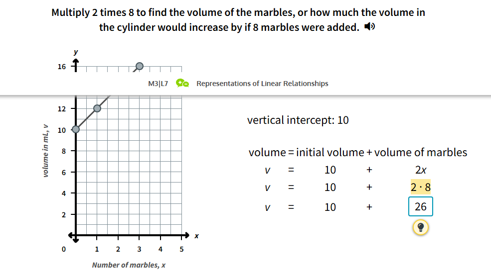 Multiply 2 times 8 to find the volume of the | StudyX