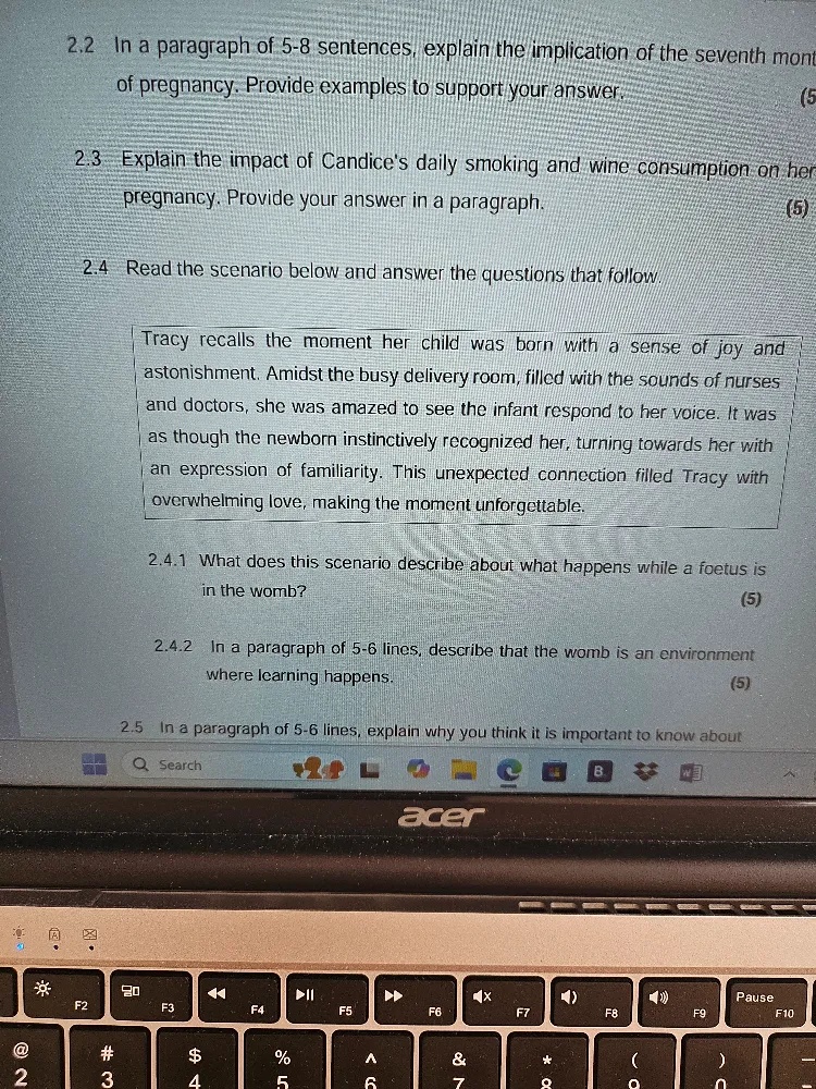 2.2 In a paragraph of 5-8 sentences, explain | StudyX