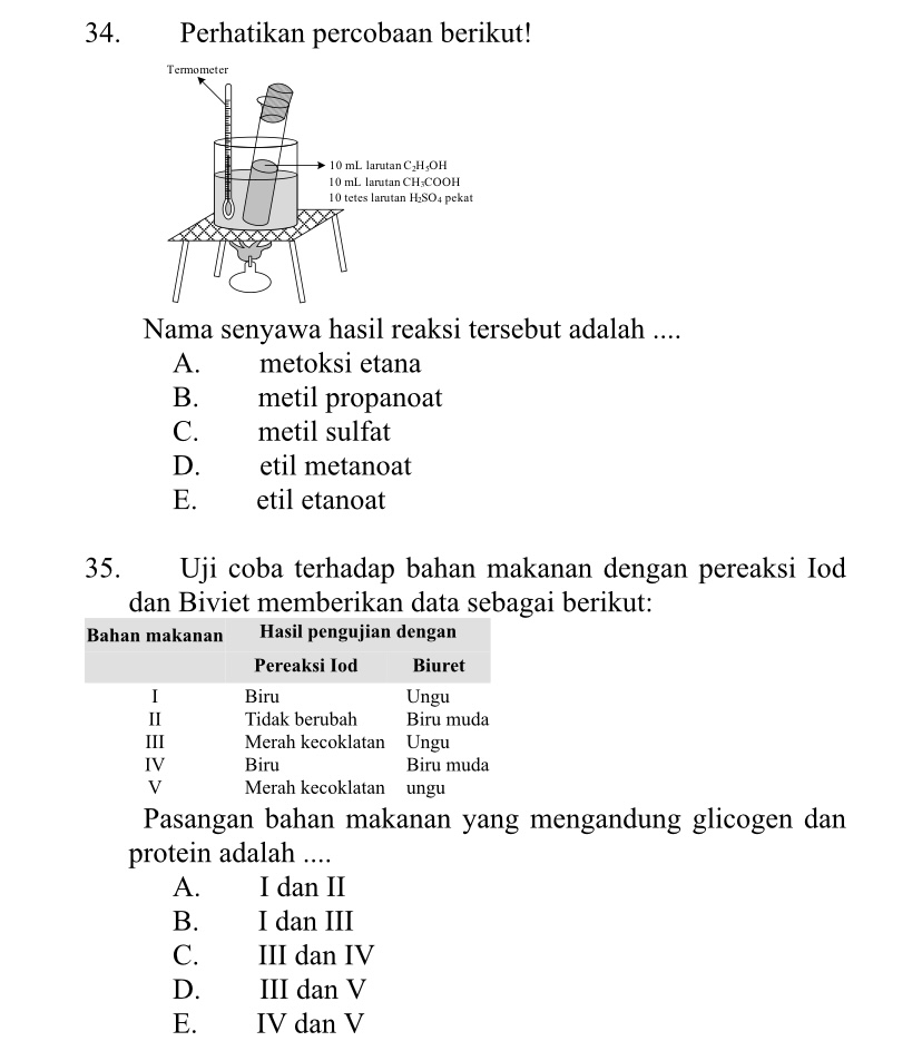 34. Perhatikan percobaan berikut! Nama | StudyX