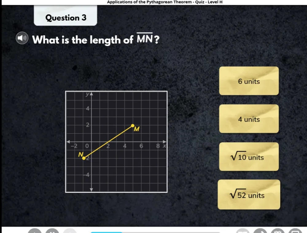 What is the length of $ {MN}$? 6 units 4 | StudyX