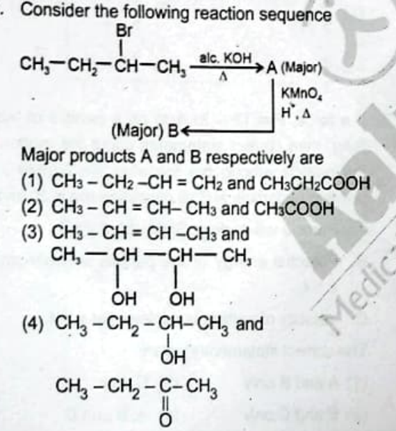 Consider the following reaction sequence | StudyX