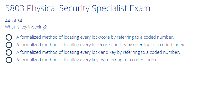 What is key indexing? A formalized method of