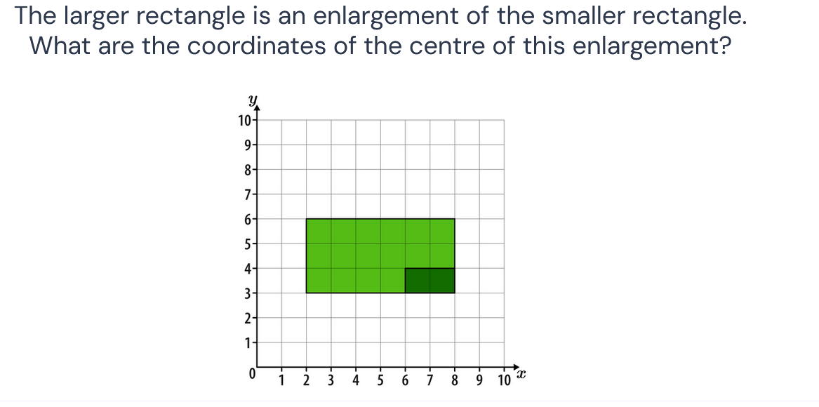 The larger rectangle is an enlargement of | StudyX