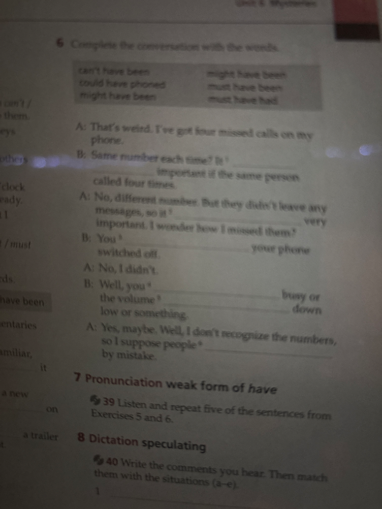 6 Complete the conversation with the words. | StudyX