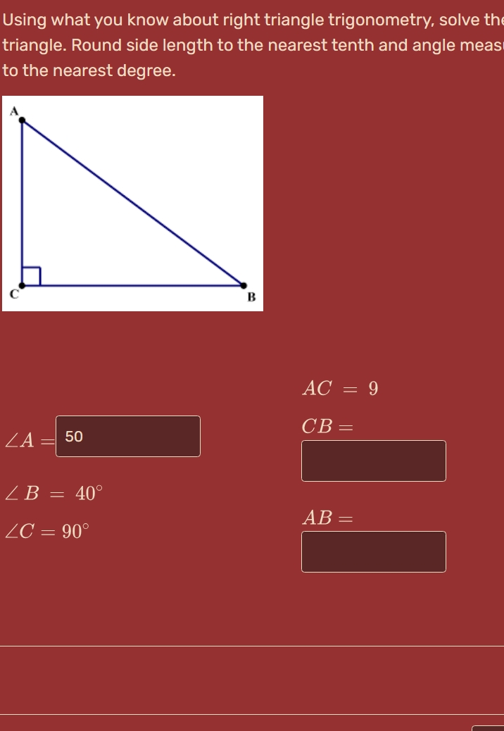 Using what you know about right triangle | StudyX