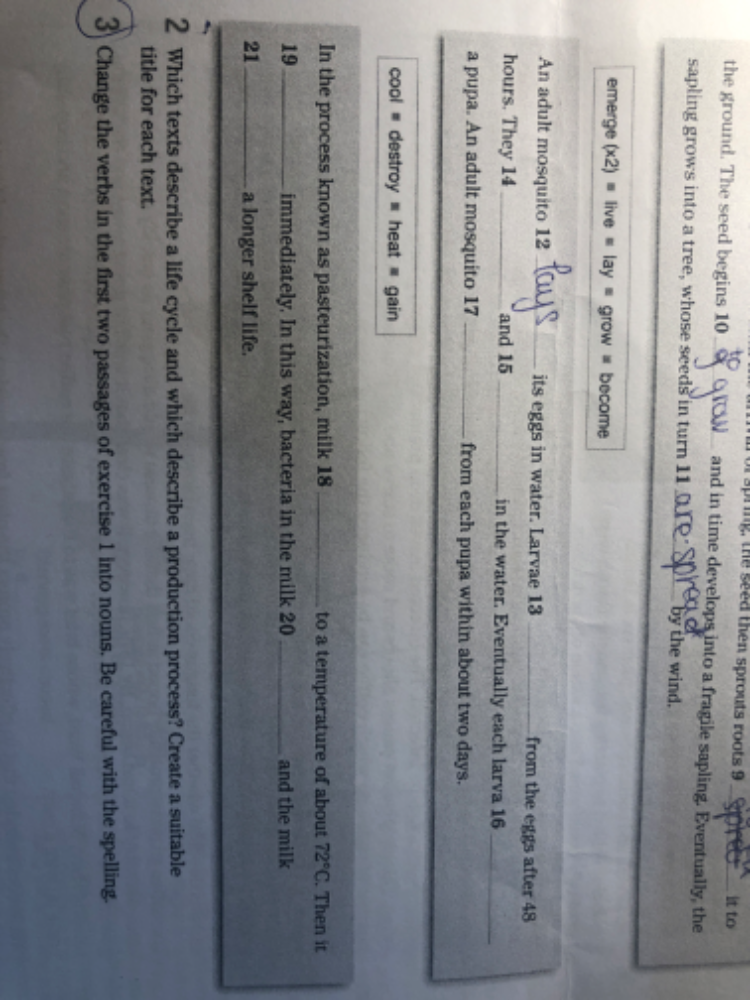 2 Which texts describe a life cycle and | StudyX