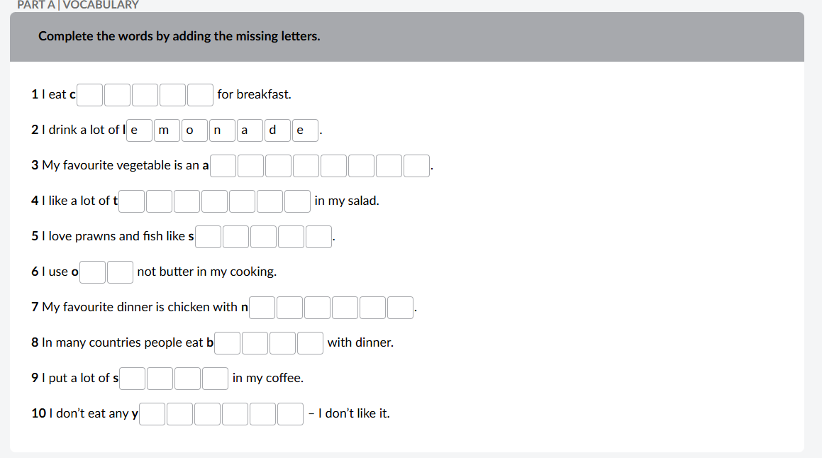 Complete the words by adding the missing | StudyX
