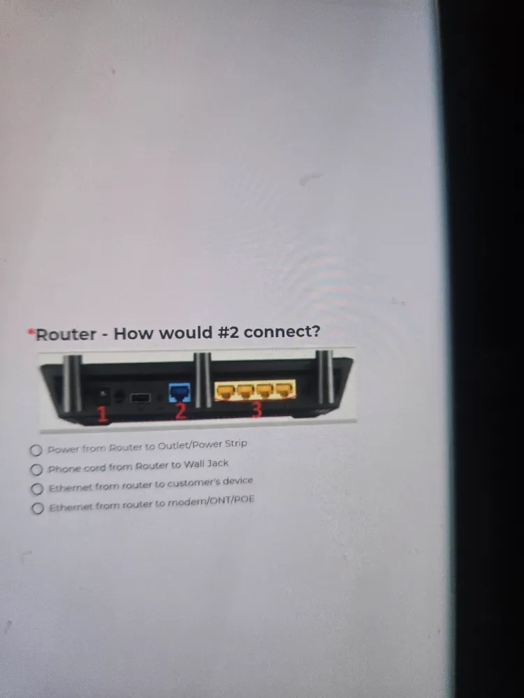 *Router - How would #2 connect? Power from | StudyX