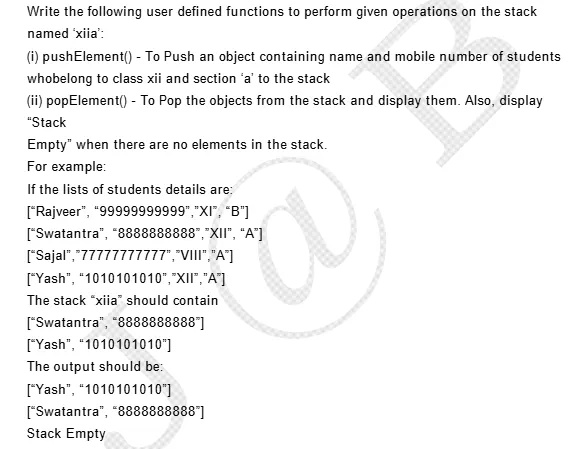 Write the following user defined functions | StudyX
