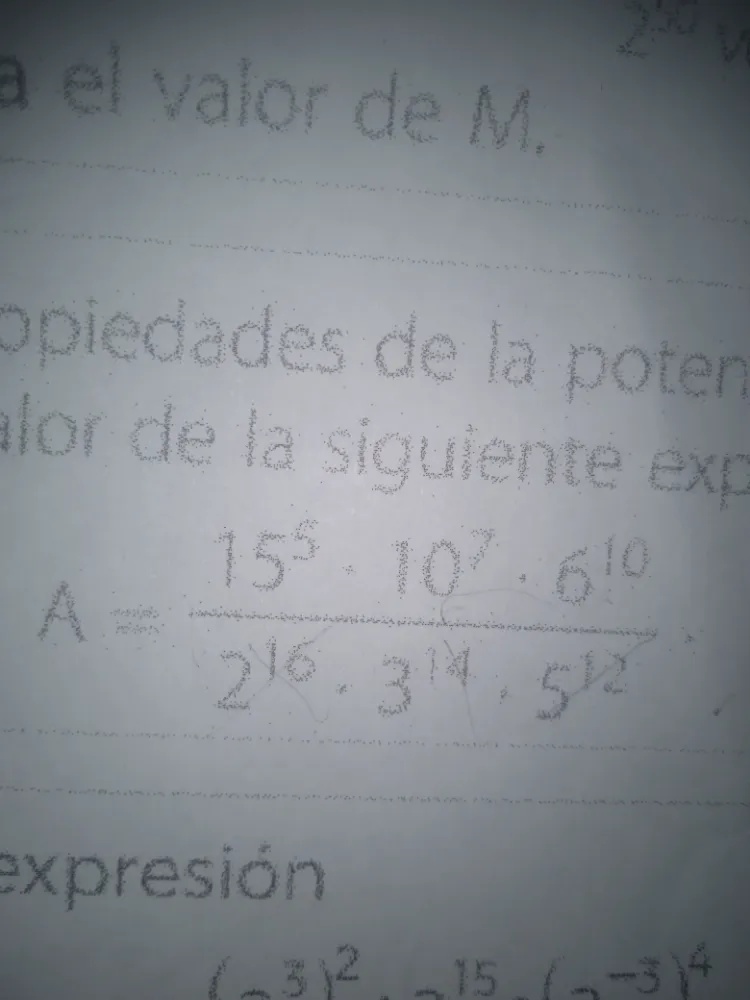 a el valor de M. propiedades de la poten | StudyX