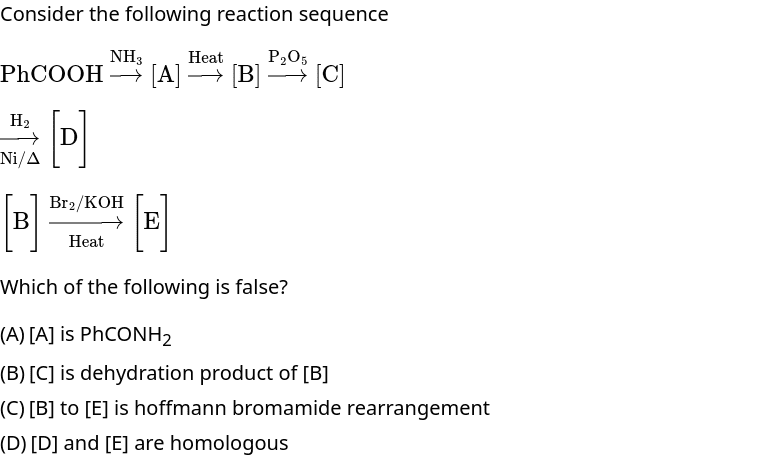 Consider the following reaction sequence | StudyX