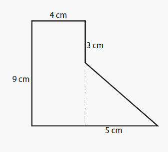 Find the area of the composite figure below. | StudyX
