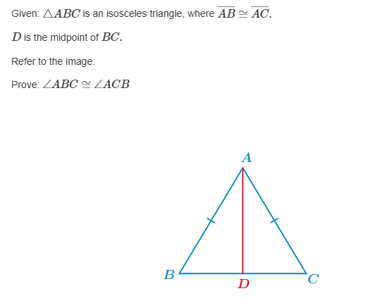 Given: $ ABC$ is an isosceles triangle, | StudyX
