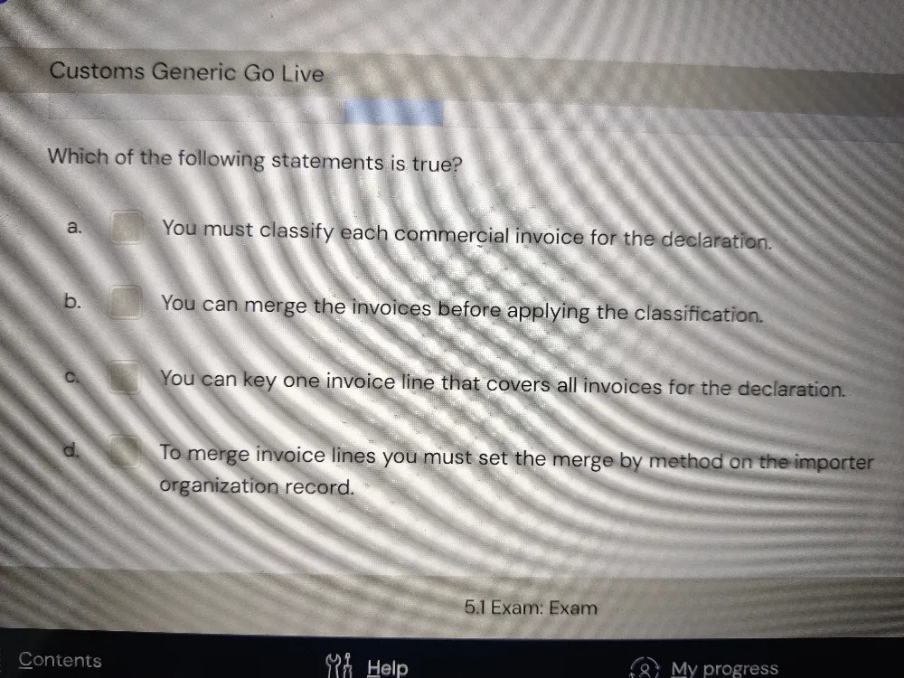 Which of the following statements is true? | StudyX