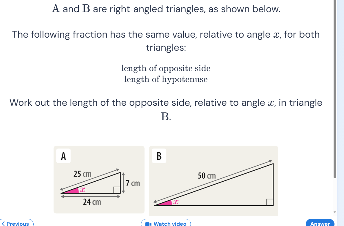 A and B are right-angled triangles, as shown | StudyX