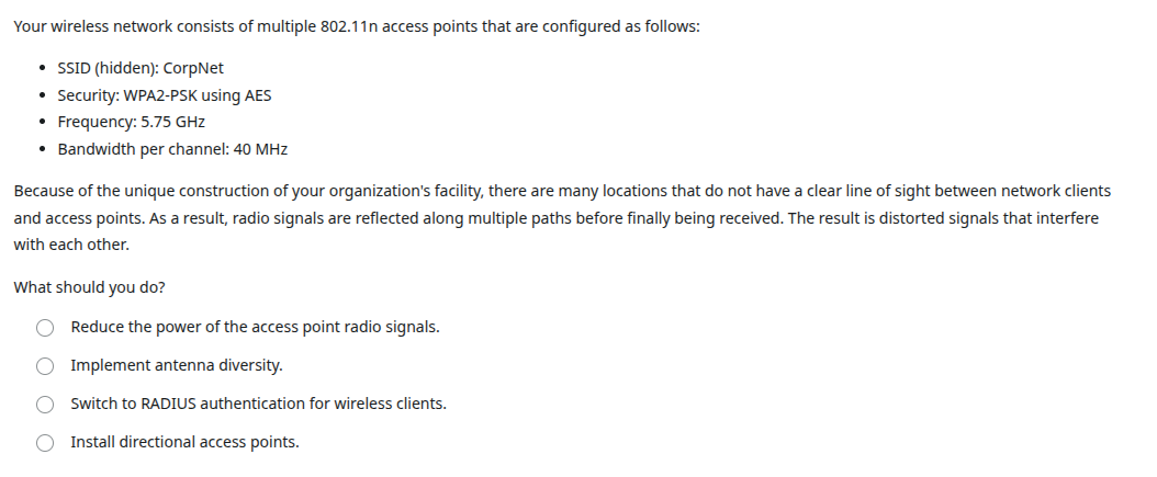 Your wireless network consists of multiple