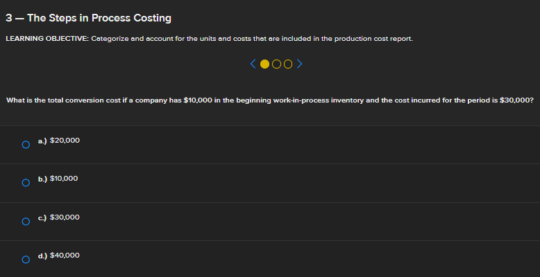 What is the total conversion cost if a | StudyX