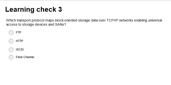 Which transport protocol maps block-oriented | StudyX
