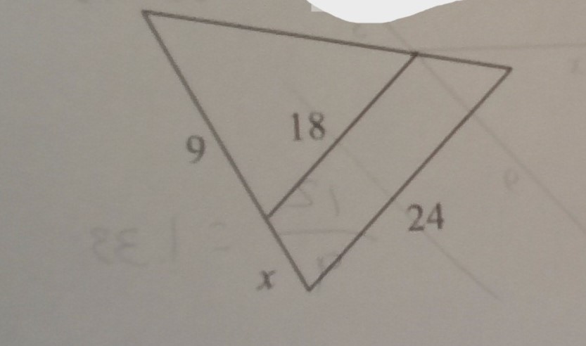 Find the value of x in the triangle | StudyX