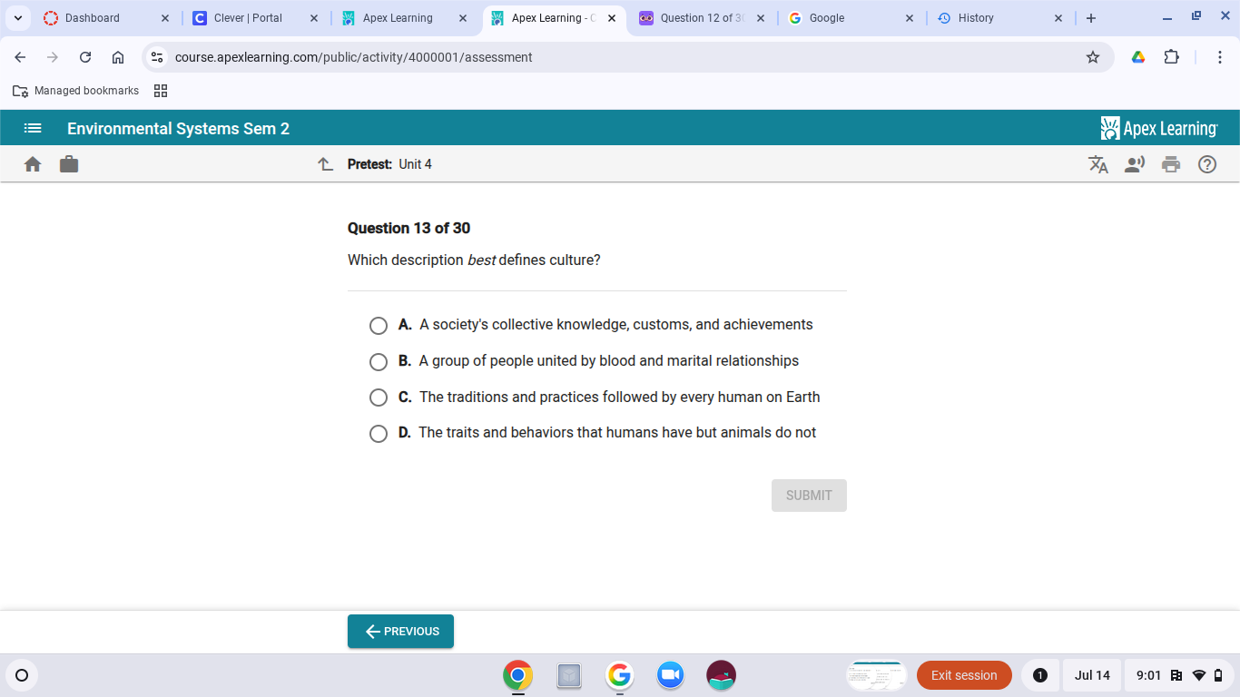 Question 13 of 30 Which description *best* | StudyX