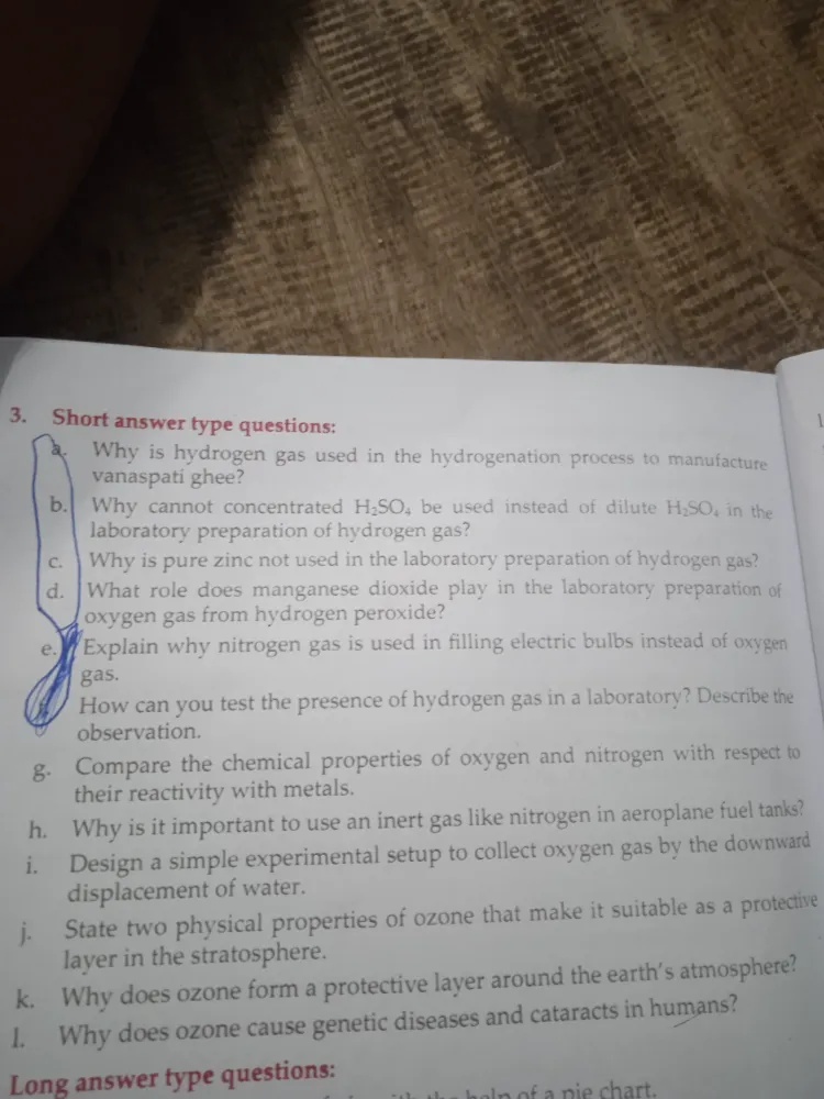3. Short answer type questions: a. Why is | StudyX