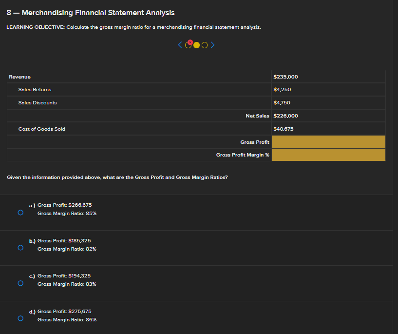 Given the following financial information: | StudyX