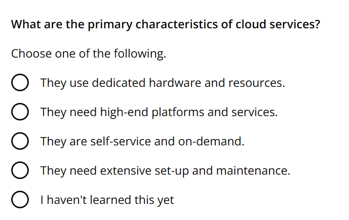 What are the primary characteristics of | StudyX