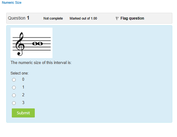 The numeric size of this interval is: | StudyX
