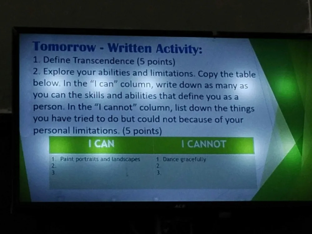 1. Define Transcendence (5 points) 2. | StudyX