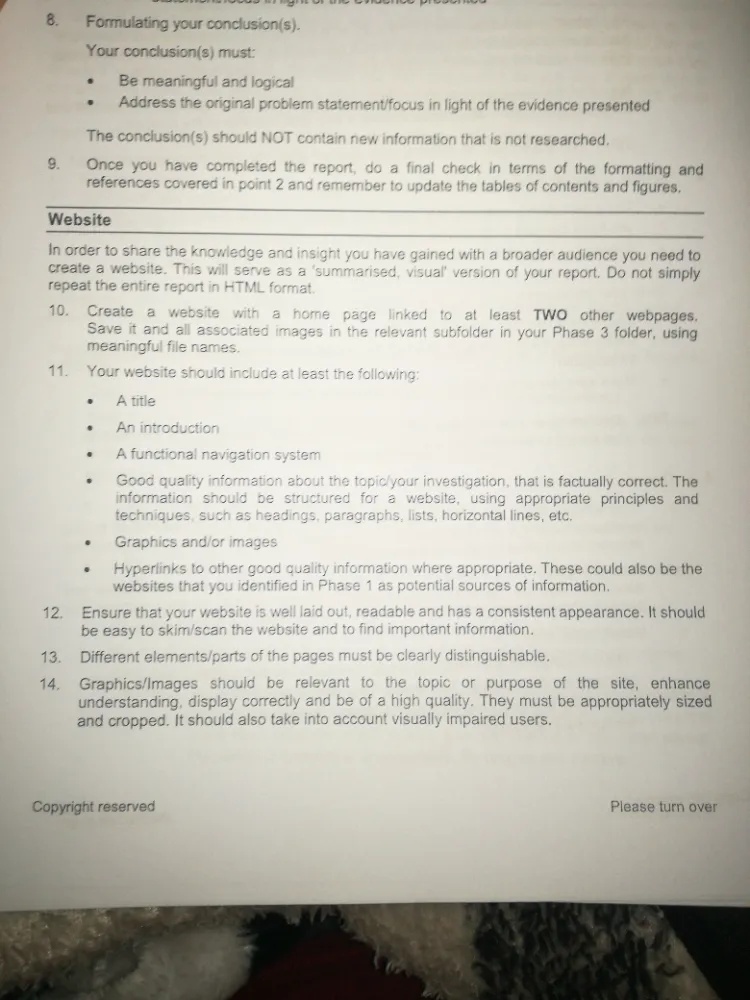 8. Formulating your conclusion(s). Your | StudyX