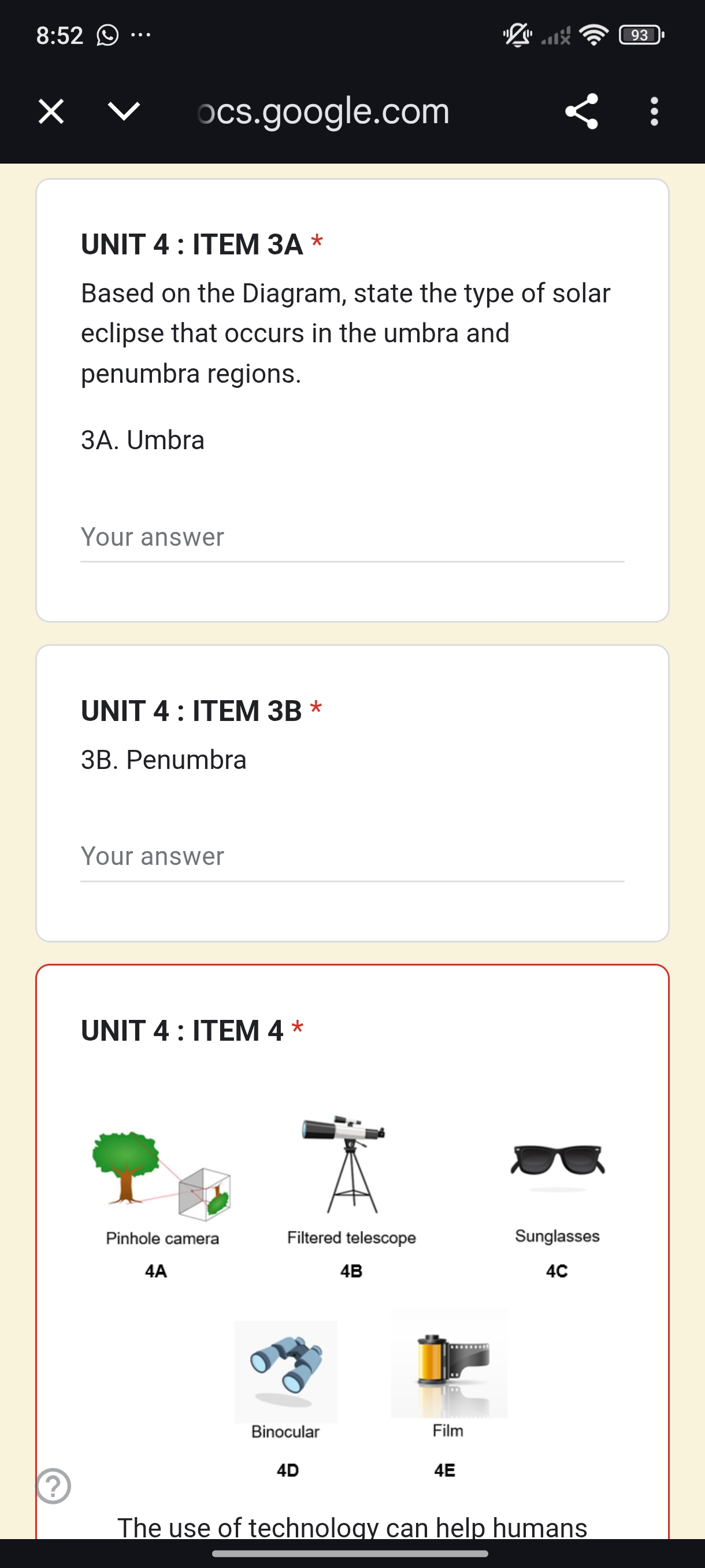 UNIT 4: ITEM 3A * Based on the Diagram, | StudyX