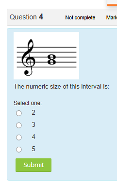 The numeric size of this interval is: | StudyX