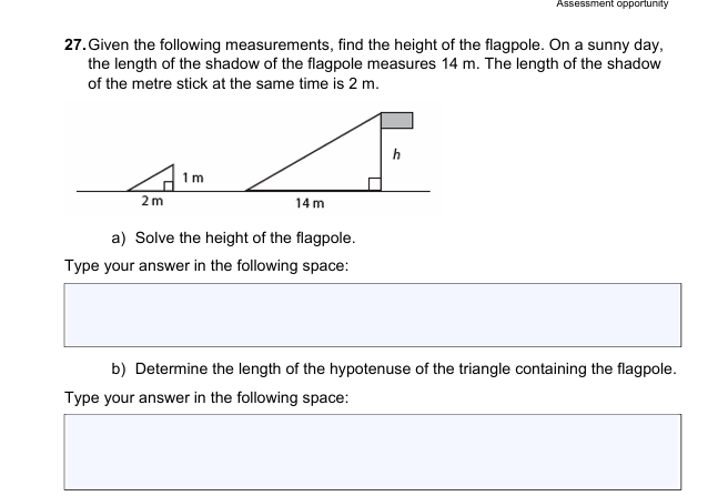 27. Given the following measurements, find | StudyX