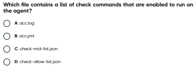 Which file contains a list of check commands | StudyX