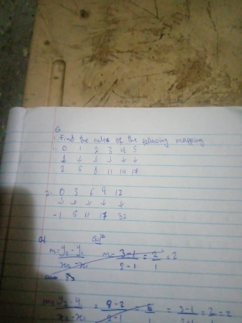 1. find the rules of the following mapping. | StudyX