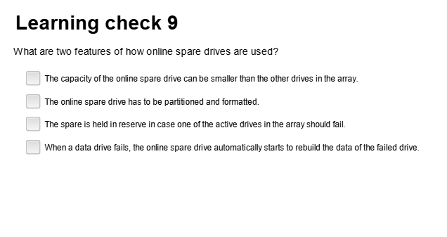 What are two features of how online spare | StudyX