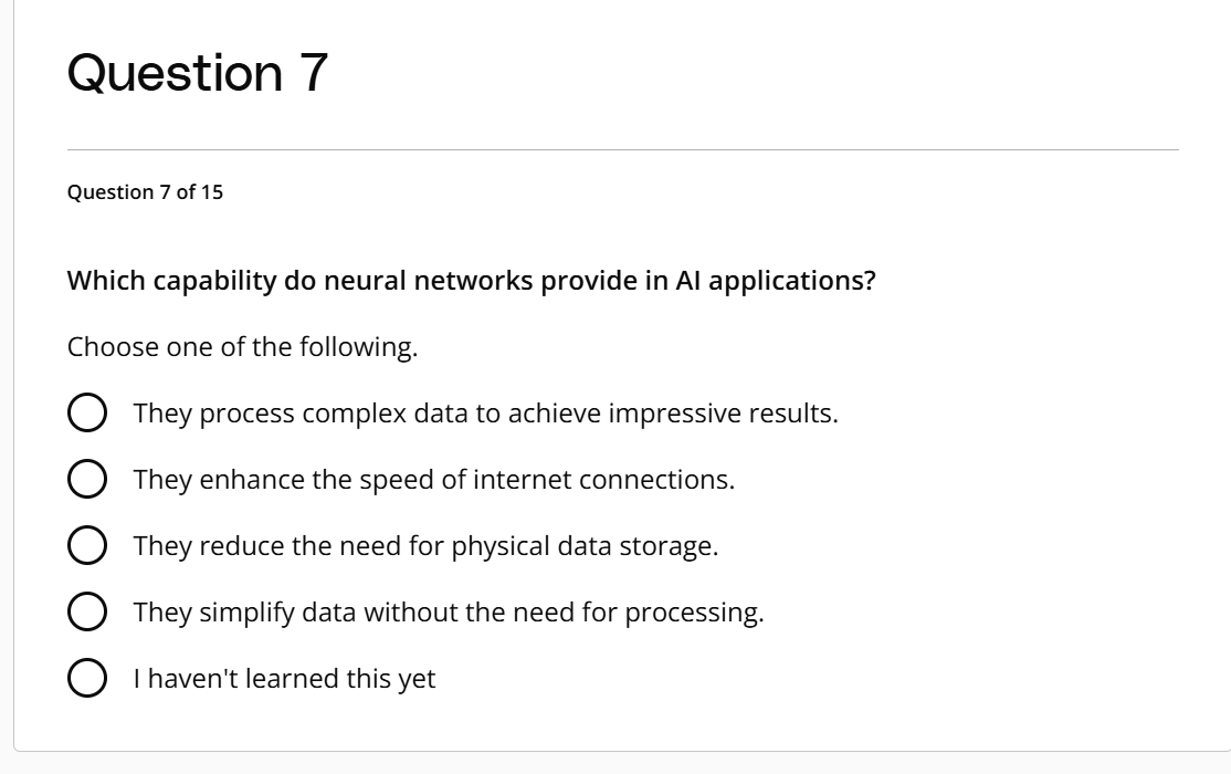 Which capability do neural networks provide